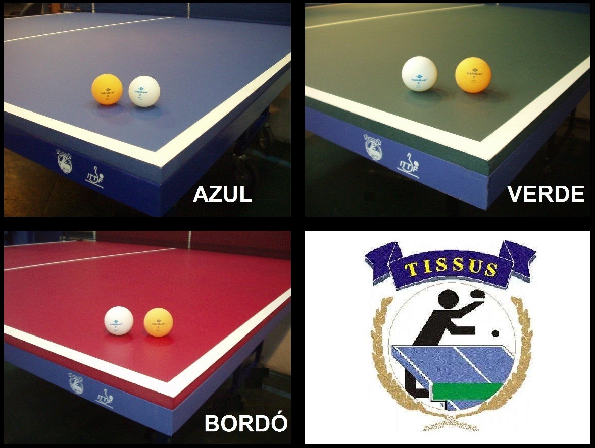 Todas nuestras Mesas de Ping Pong se fabrican en tres colores. Azul ...